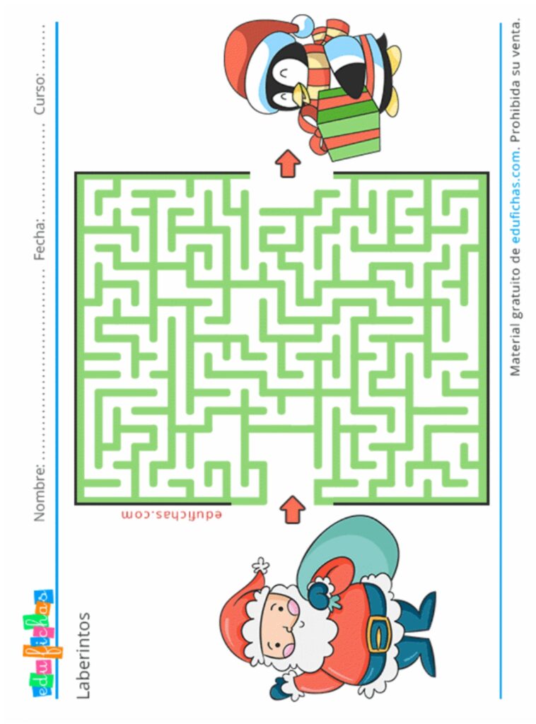 Hojas de Aplicación Especial de Navidad | Maestra de Inicial